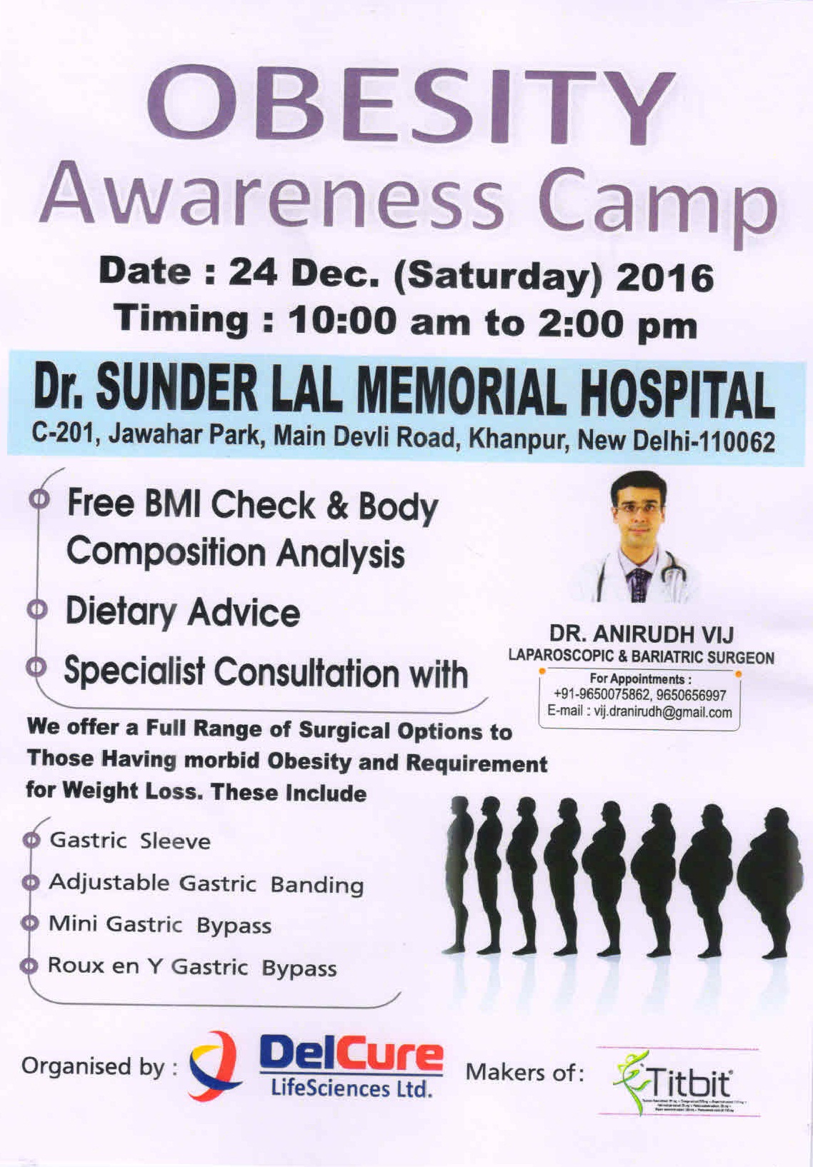 Obesity Awareness Camp – Sunderlal Memorial Hospital, Delhi